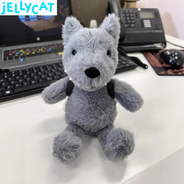 JELLYCAT BRANDED SOFT Toys Backpack Wolf BNWT Authentic Plush Bag £24. ...