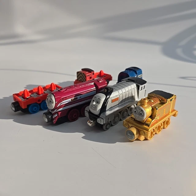 THOMAS THE TANK Engine Take N Play Trains Bundle Rare Metallic Train ...