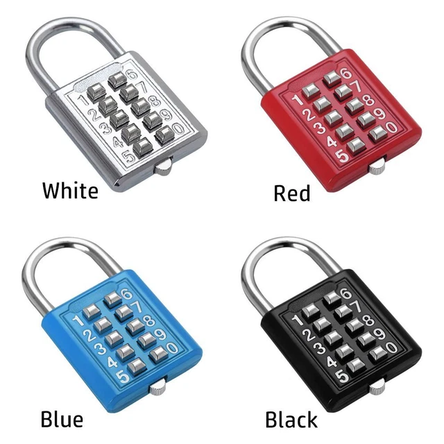 10 DIGIT KEY Combination Lock Code Smart Lock Anti-thieft Lock Code ...