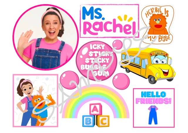 MS RACHEL EDIBLE Icing Sheet A4 Cake Toppers £5.50 - PicClick UK