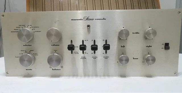 MARANTZ MODEL 7C Tube Preamplifier Stereo Console, all times classic ...
