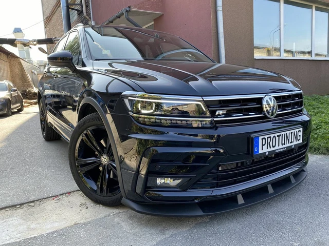 FRONT BUMPER PERFORMANCE Lip Spoiler valance Splitter for VW Tiguan MK2 ...