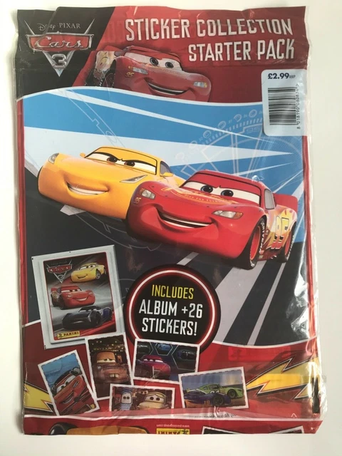 PANINI DISNEY PIXAR Cars 3 Sticker Collection Starter Pack Album ...
