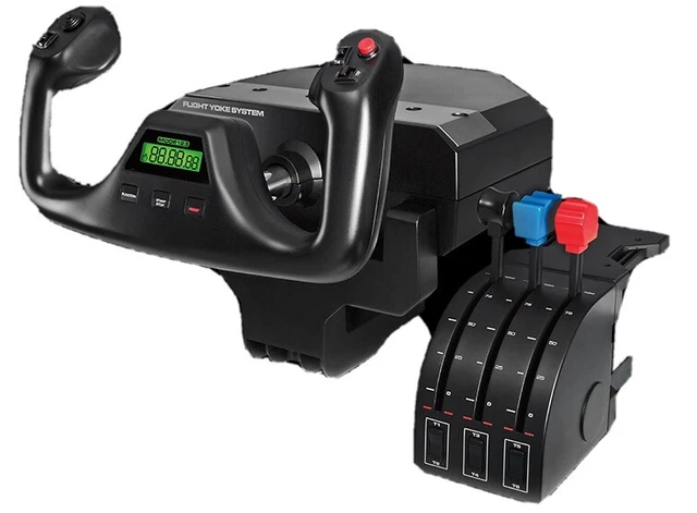 LOGITECH G SAITEK Pro Flight Yoke System. Yoke And Throttle Quadrant ...