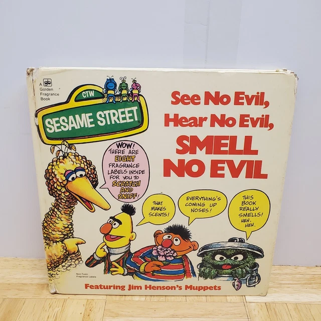 1975 SESAME STREET See No Evil, Hear No Evil, SMELL NO EVIL Scratch N ...