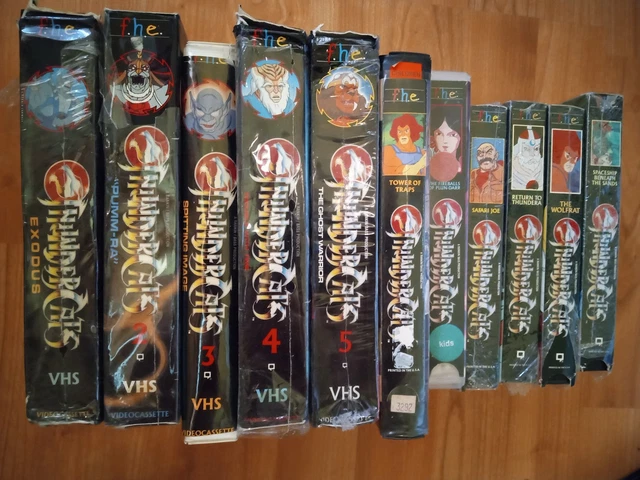 RARE LOT OF 11 Vintage F.H.E. ThunderCats VHS Tapes. Some Big Boxes ...