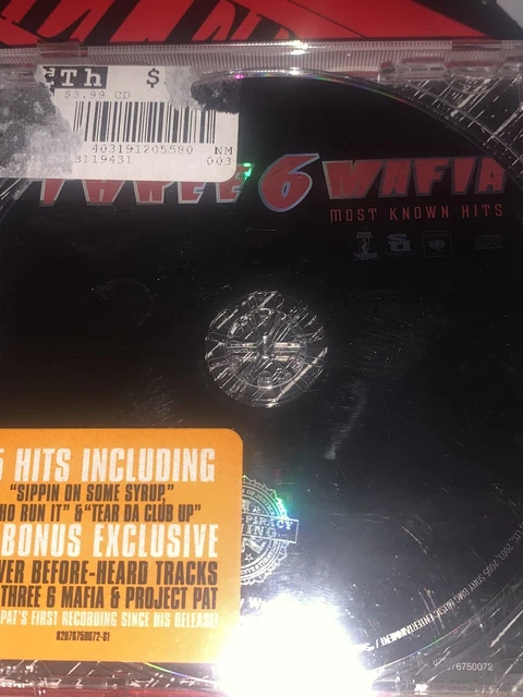 THREE 6 MAFIA Most Known Hits Comp (CD, 2005) memphis hip hop rap ...