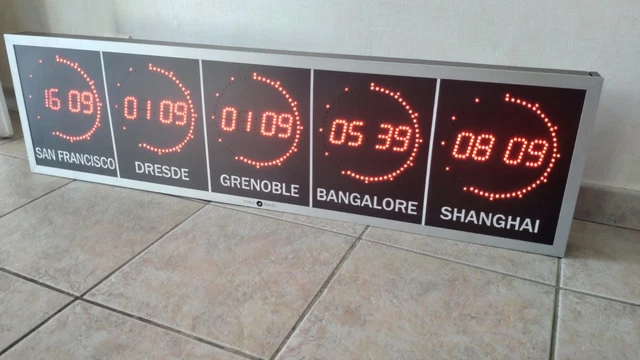 GRANDE HORLOGE GORGY Timing 5 villes (Bodet, Charvet, Rolex) EUR 600,00 ...