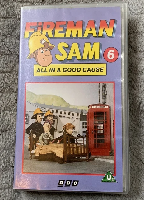 FIREMAN SAM 6 - All In A Good Cause VHS Childrens Video Cassette Tape £ ...