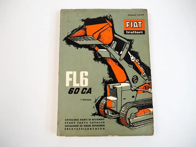 FIAT FL6 60 CA Ersatzteilliste Spare parts Catalog Catalogo Parti di ...