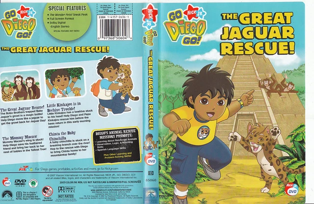 GO DIEGO GO:THE Great Jaguar Rescue-2005-TV Series USA-4 Episodes-DVD ...