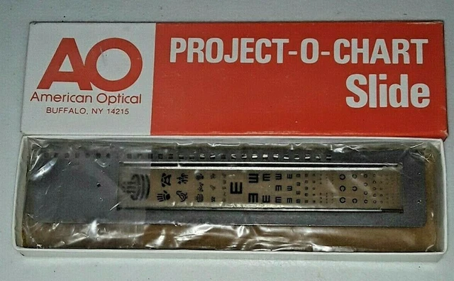 NEW AMERICAN optical Eye Chart project-o-chart slide ************** £37 ...