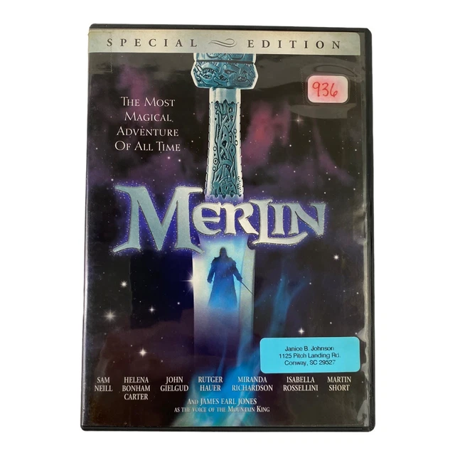 MERLIN (DVD, 2004, Special Edition) Fantasy, Sam Neill, Miranda ...