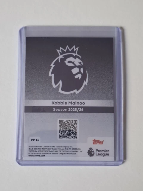 TOPPS PREMIER LEAGUE 25/26 Manchester United Kobbie Mainoo Premier Pull ...