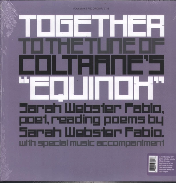 SARAH WEBSTER FABIO Together To the Tune of Coltrane's "equinox" LP ...