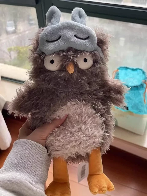 JELLYCAT HOOTSOFTLY OWL - Big-Eyed Audrey Plush (New with Tags + Pouch ...