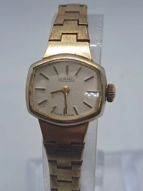 ROAMER GOLD TONE Ladies 1970s Style Vintage Watch £26.67 - PicClick UK