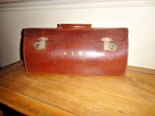 VINTAGE MASONIC LEATHER Regalia Case Bag by George Kenning & Son Circa ...