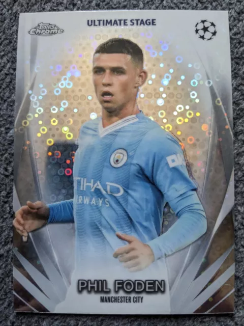 2023-24 TOPPS UEFA Club Competitions Phil Foden Ultimate Stage Chrome# ... 2023-24 TOPPS UEFA Club Competitions Phil Foden Ultimate Stage Chrome# ...