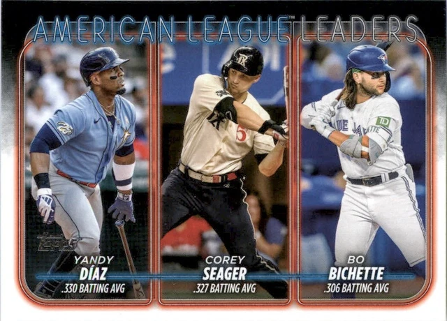 2024 TOPPS SERIES 1 Bo Bichette / Yandy Díaz / Corey Seager Toronto ...