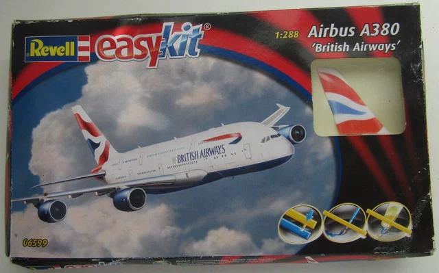 REVELL AIRBUS A380 British Airways Easykit Model Kit 1:288 Scale Free ...