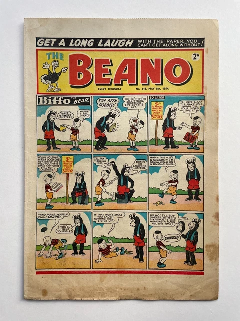 BEANO COMIC 616 May 6th 7th 8th 9th 10th 11 12th 1954,70th Birthday ...