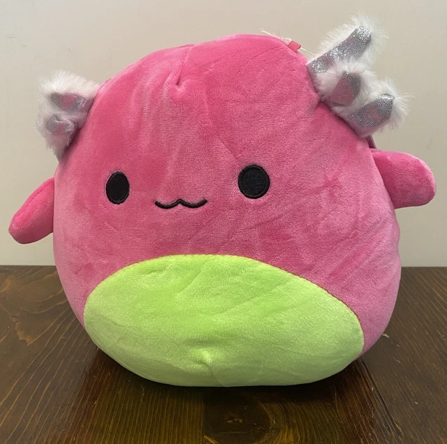 SQUISHMALLOW OFFICIAL KELLYTOY Plush Black Light Archie the Axolotl 8 ...