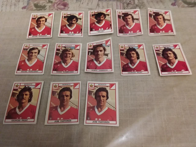 LOT 13 VIGNETTES Album Panini Football 1976 Foot 76 Monaco Muro ...