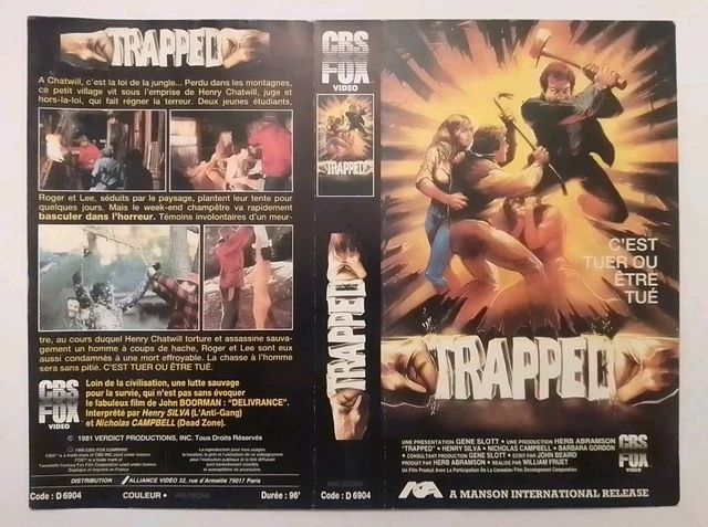 JAQUETTE VHS (SEUL) CBS FOX Trapped EUR 4,00 - PicClick FR