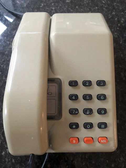 VINTAGE 1980S BEIGE British Telecom Viscount Landline Home Phone ...
