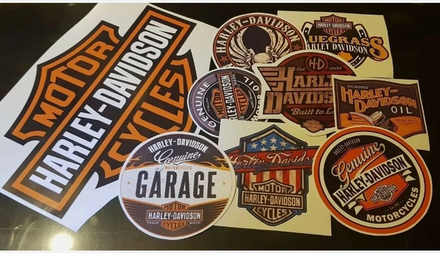 HARLEY DAVIDSON STICKERS Decals Vinyl. Sticker Bundle £9.99 - PicClick UK