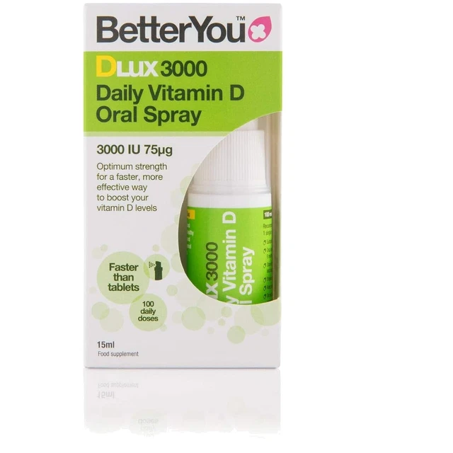 ORAL VITAMIN D3 Spray Bundle - 3 Pack BetterYou D Lux 3000, Tasty and ...