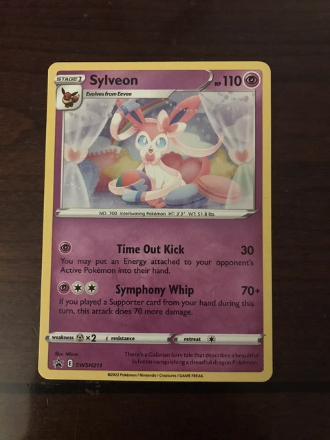 SYLVEON BLACK STAR Promo Pokemon Card SWSH211 EUR 4,54 - PicClick FR