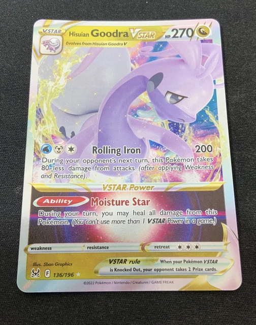 POKEMON - HISUIAN Goodra VSTAR - 136/196 - SWSH Lost Origin - Ultra ...