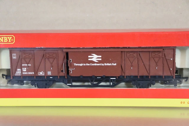 HORNBY R404 BR Railfreight 45 Tonnes Vda Marchandises Frein Van Wagon ...