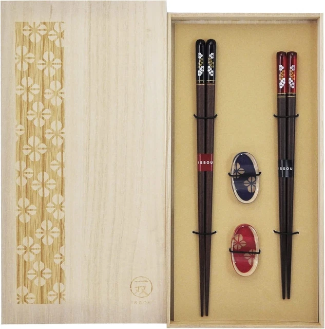 WAKASA NURI JAPONAIS Laqué Baguette Et Umibudo Ensemble Fullboom Cerise Japan EUR 105,04 ...