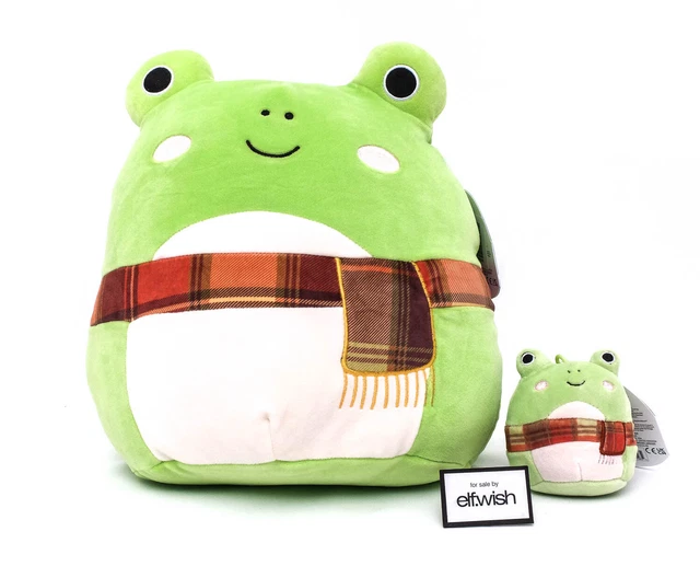 SQUISHMALLOWS CUTE WENDY The Frog Wearing Tartan Scarf Duo 12 Inch ...