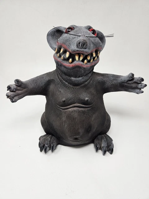 VINTAGE 1999 NIGHTVIEW Red Eyes Rat Rubber Doll Halloween Scary Horror ...