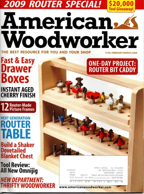 AMERICAN WOODWORKER MAGAZINE February/March 2009 Fast & Easy Drawer ...