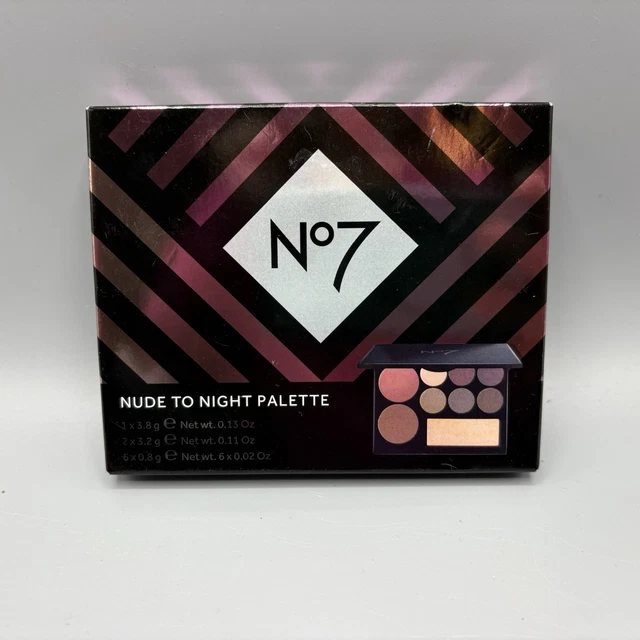 NO7 NUDE TO Night Eyeshadow Blusher Bronzer Highlighter Palette Brand ...