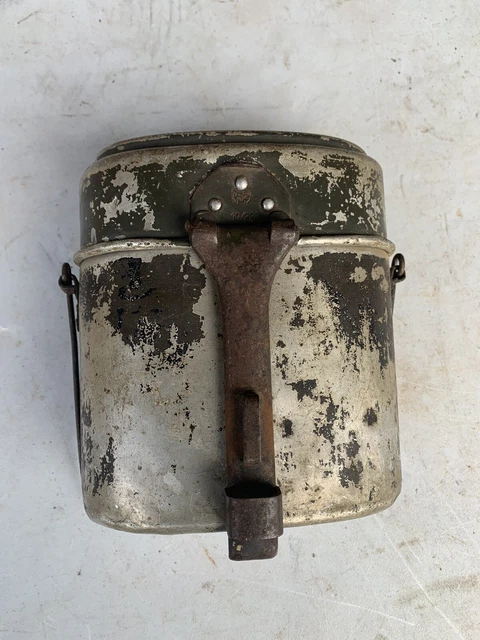 ORIGINAL WW2 GERMAN ARMY ELITE luftwaffe MESS TIN DATED 1938 RZM Early ...