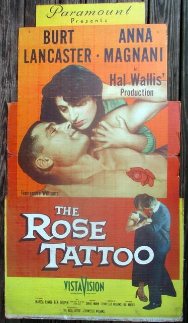LARGE 1956 THE Rose Tattoo Cardboard Standee Movie Display, Burt ...