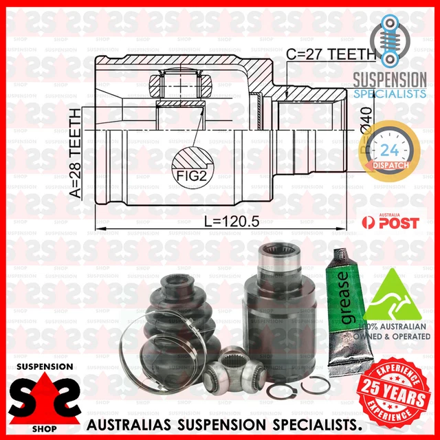 TRANSMISSION SIDED JOINT Kit, Drive Shaft Suit HONDA Civic 1.3 IMA (FA3, FD3) $132.96 - PicClick AU