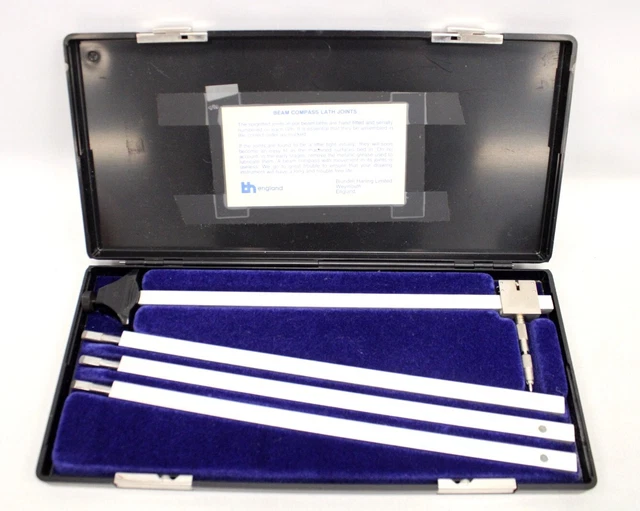 VINTAGE BLUNDELL HARLING Beam Compass Lath Joints w/ Storage Box - A36 ...