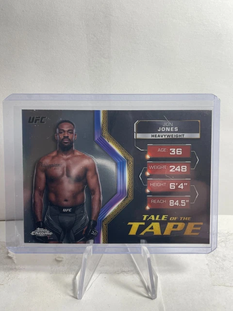 JON JONES 2024 Topps chrome UFC Tale of the Tape poids lourd EUR 0,93 ...