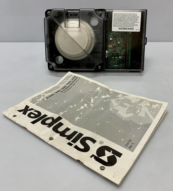 SIMPLEX 4098-9756 ALARME incendie capteur de conduit d'air logement 4 ...