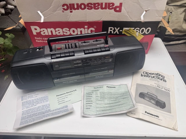 PANASONIC RX-FT600 XBS Stereo Radio Cassette (Dual Deck Graphic ...