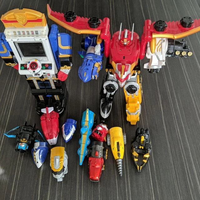 POWER RANGERS MEGA Force Goseiger Megazord 2p Header 9p Set BANDAI ...