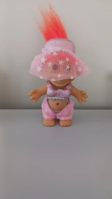 VINTAGE 80'S RUSS Genie Harem Troll Doll Belly Dancer Orange Hair ...