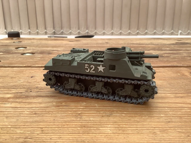 VINTAGE SOLIDO NO.252 Military Diecast US Army M7 PRIEST Tank 1976 1/50 ...